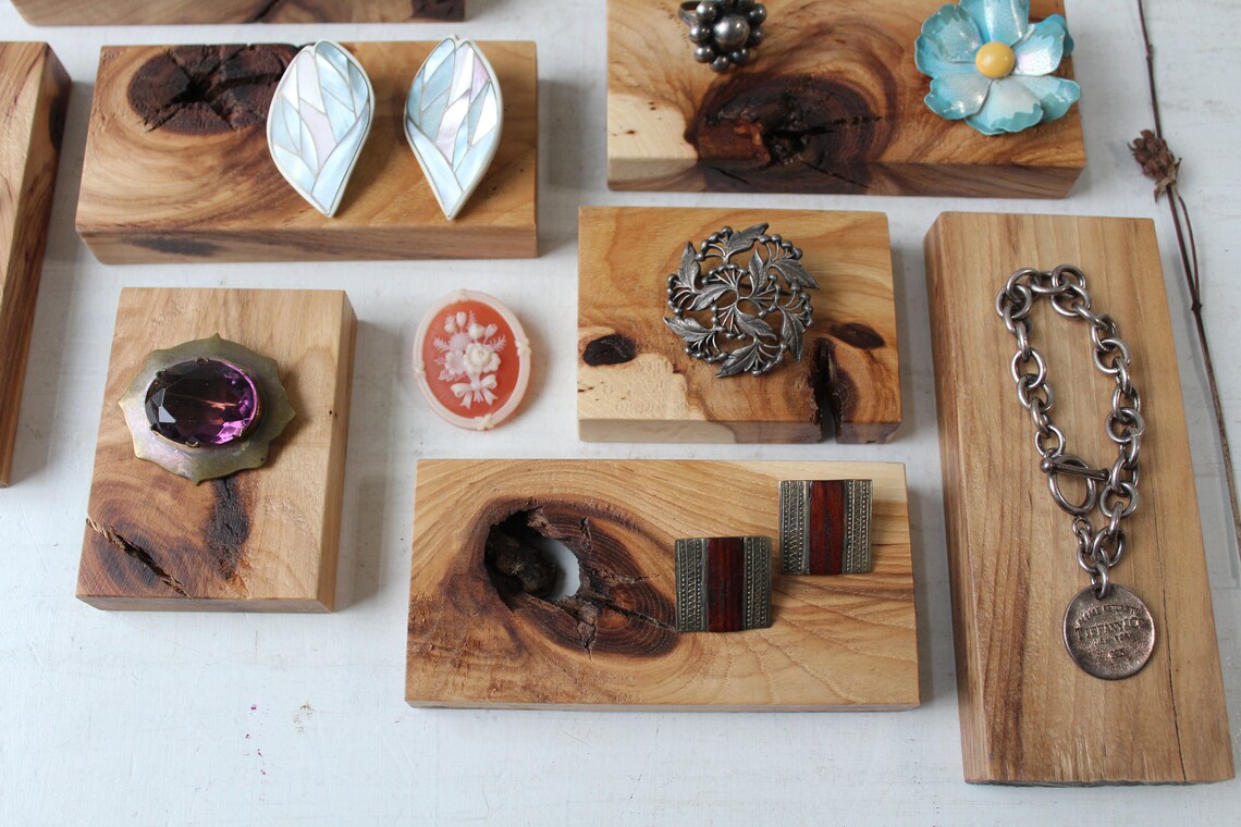 10 Natural Jewelry Display Boards - Necklace Bracelet Ring Display ...