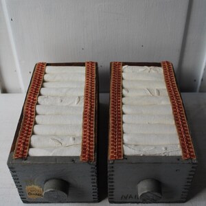 ONE Rustic Ring Display - Wood Box With Vintage Embroidered Linen ...