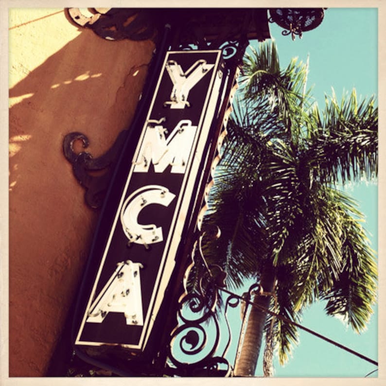 Historic YMCA Sign St. Petersburg, Florida Photo Print - 8" X 8" - Etsy