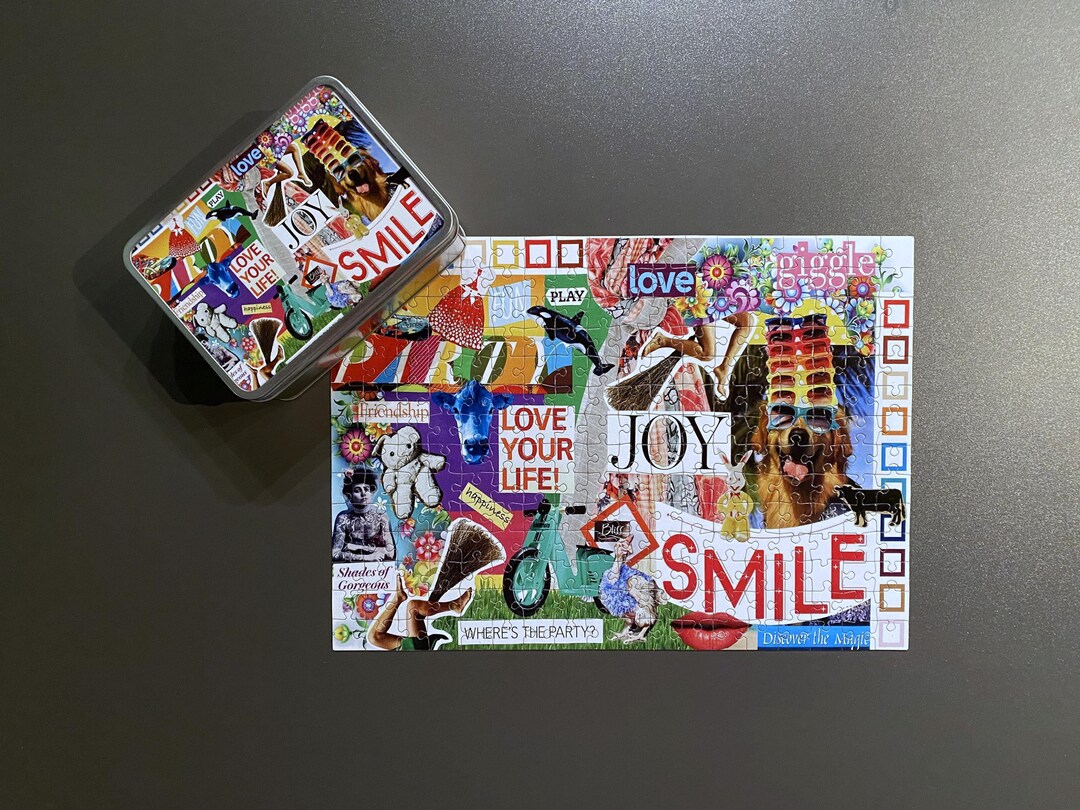 Smile Life is Good Original Art Puzzle 252 Pieces - Etsy