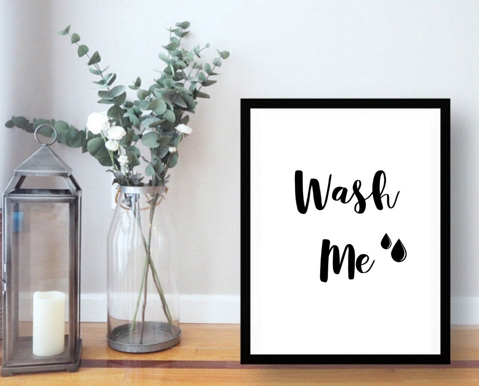 Wash Me, Digital Print, Quote Print, Wall Decor, Wall Art, Digital ...