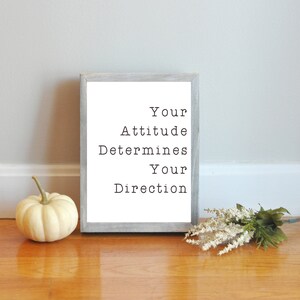 Your Attitude Determines Your Direction, Digital Print Quote, Wall Art ...