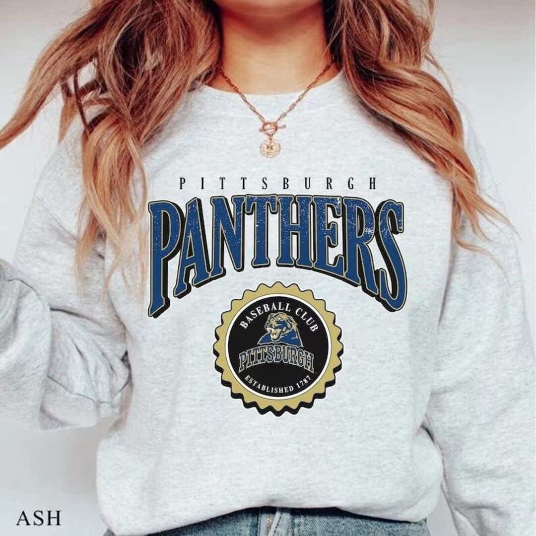 Vintage NCAA Pittsburgh Panthers Logo Sweatshirt, University of ...