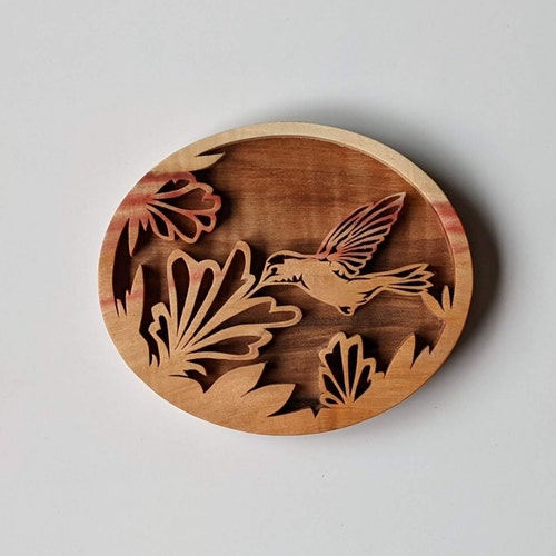 Hummingbird Decorative Scroll Saw Puzzle Pattern FIS-136 pdf - Etsy