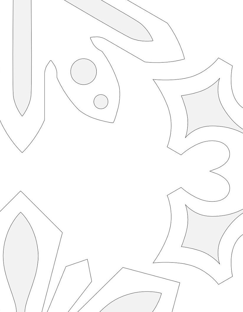 Snowflake Set 8 Scroll Saw Pattern FIS-153 pdf, Jpg - Etsy