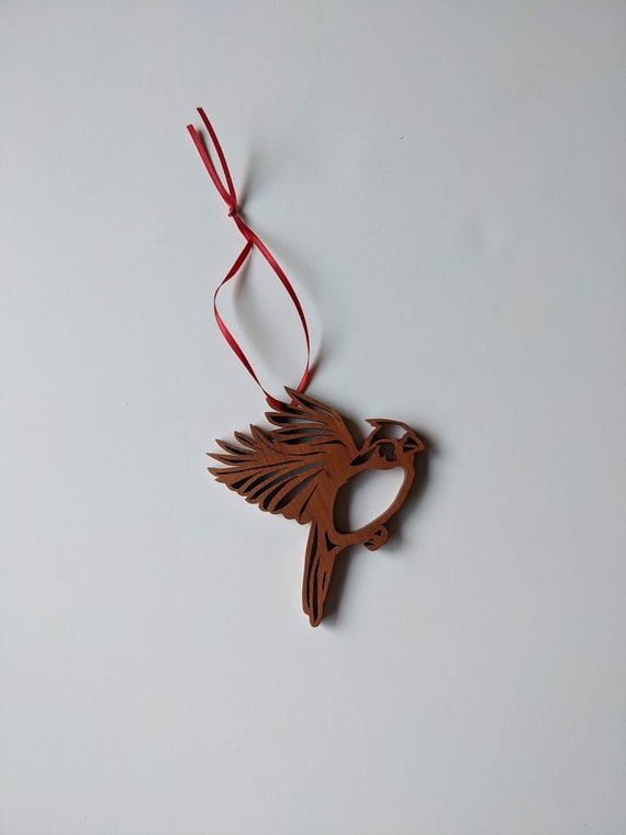 Cardinal Ornament Scroll Saw Pattern FIS-091 pdf Jpg - Etsy