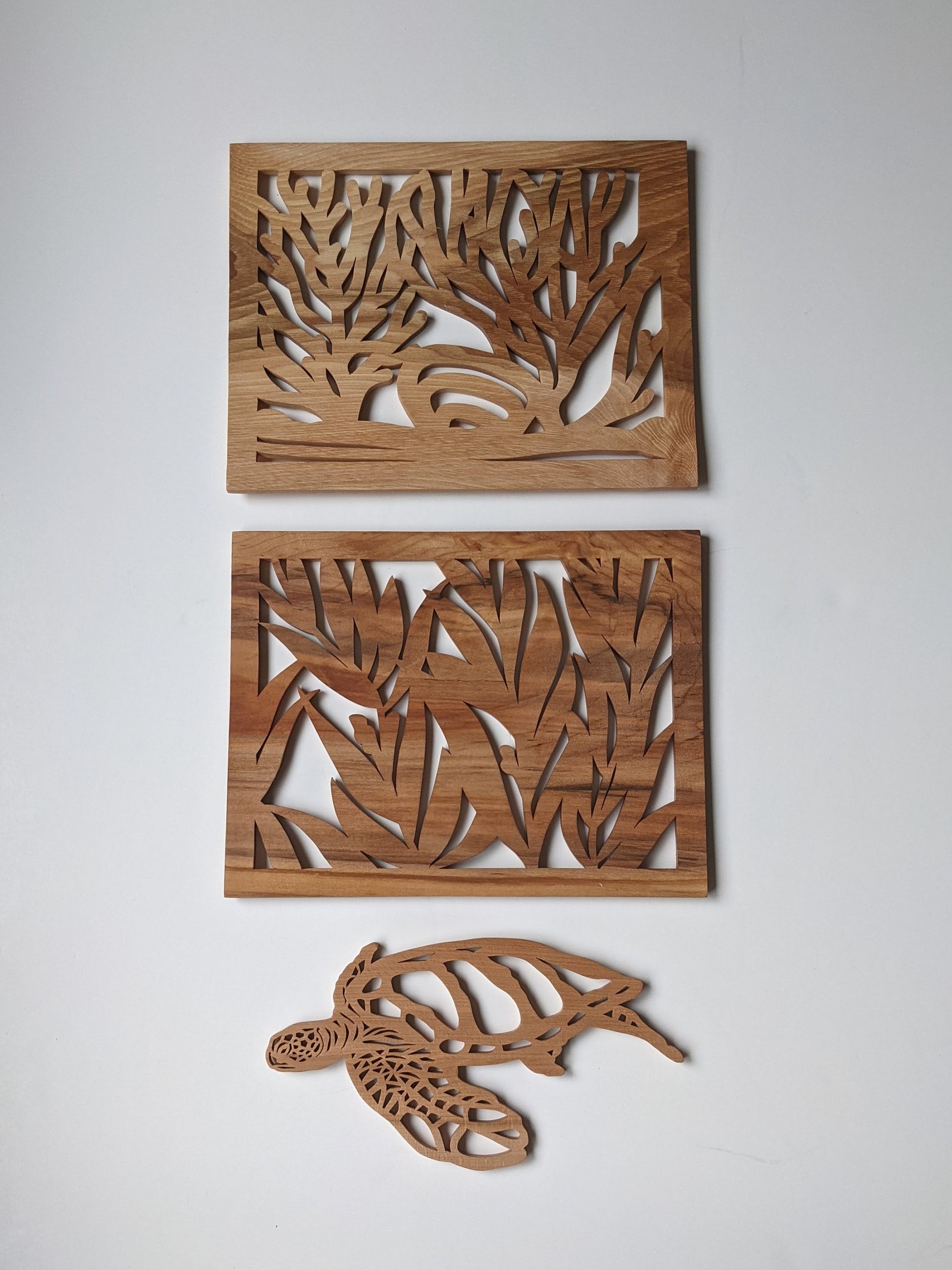 Sea Turtle With Two Backgrounds Scroll Saw Pattern FIS-104 pdf, Jpg - Etsy