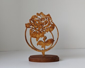 Scroll Saw Rose Pattern - Etsy