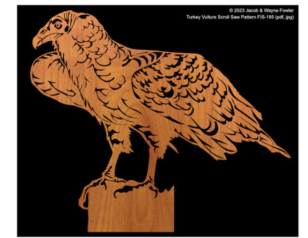 Turkey Vulture Scroll Saw Pattern FIS-185 pdf, Jpg - Etsy