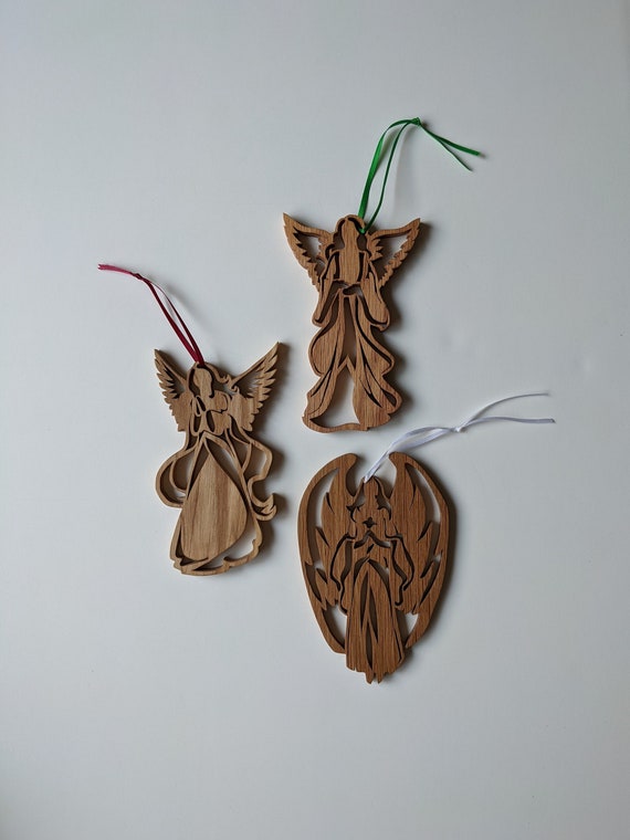 Small Angel Trio Ornaments Scroll Saw Patterns FIS-040 pdf | Etsy