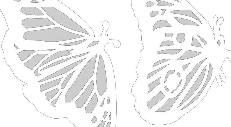 Butterfly Ornament Trio Scroll Saw Patterns FIS-078 pdf Jpg - Etsy