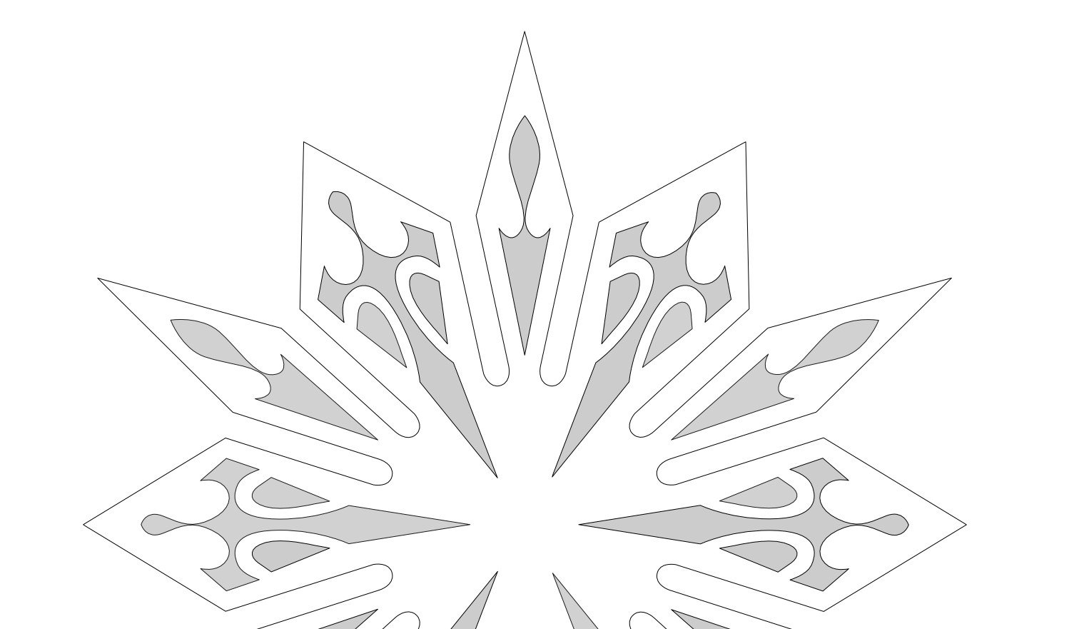 Snowflake Set 1 Scroll Saw Pattern FIS-028 pdf, Jpg - Etsy