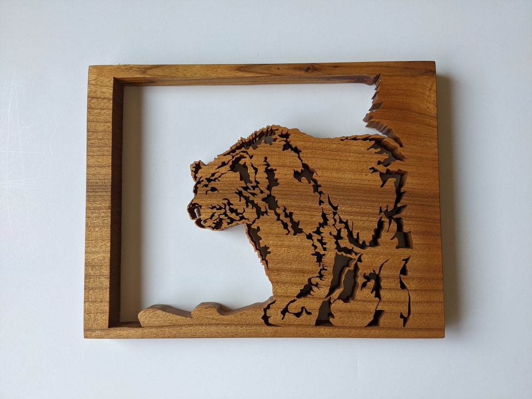 Kodiak Bear Scroll Saw Pattern FIS-102 pdf, Jpg - Etsy