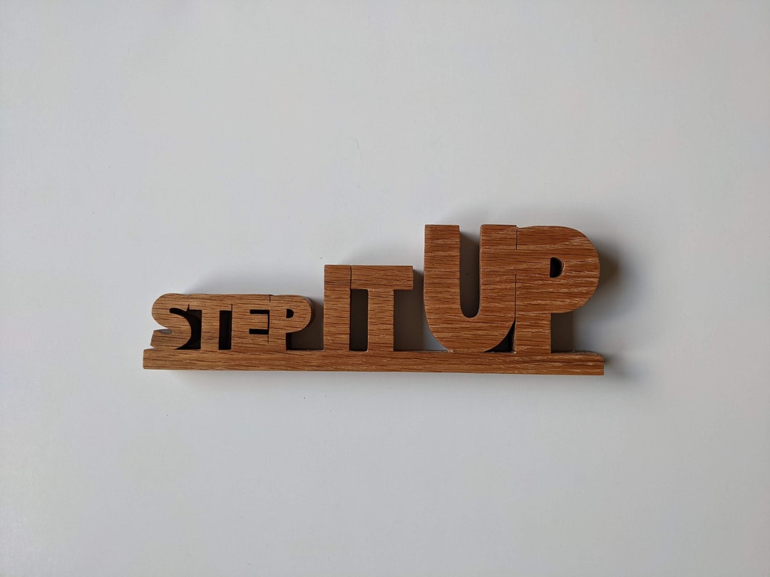 Step It up Words Scroll Saw Pattern FIS-066 pdf, Jpg - Etsy