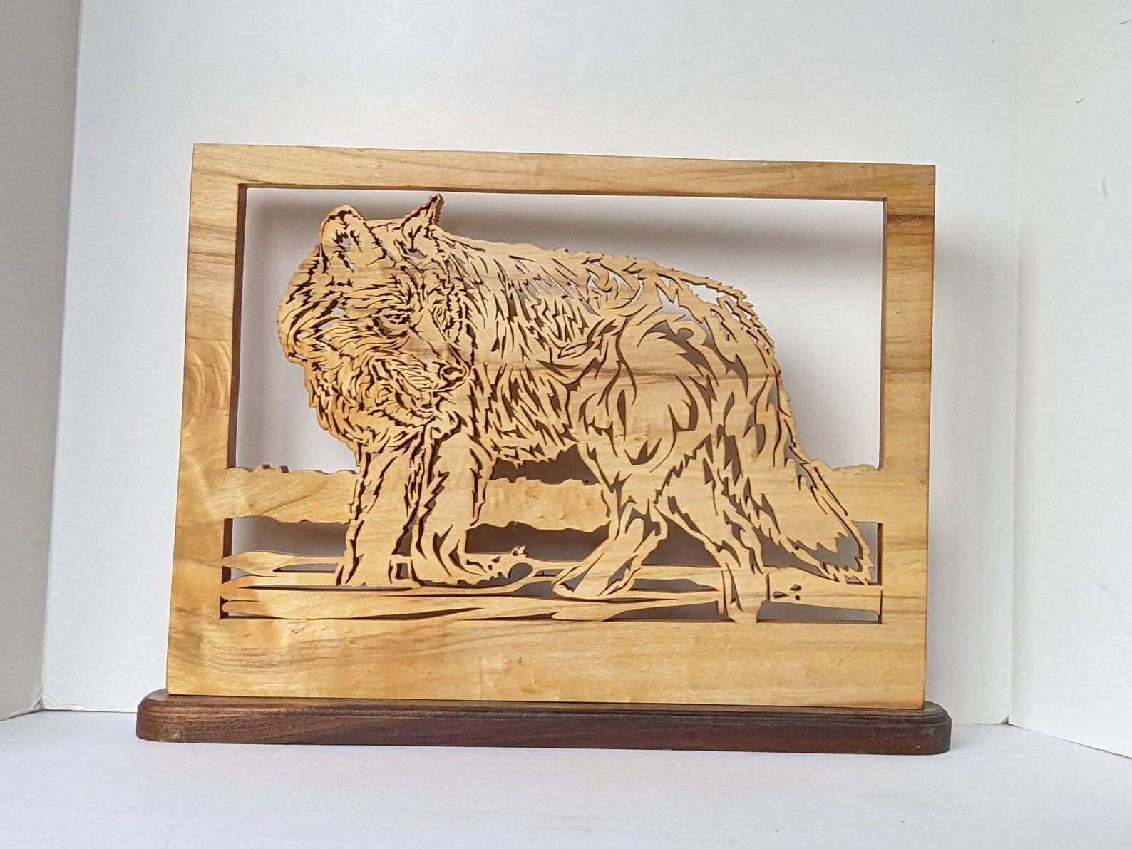 Timber Wolf Scroll Saw Pattern FIS-171 pdf, Jpg - Etsy
