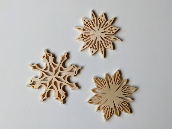 Snowflake Set 1 Scroll Saw Pattern FIS-028 pdf Jpg - Etsy