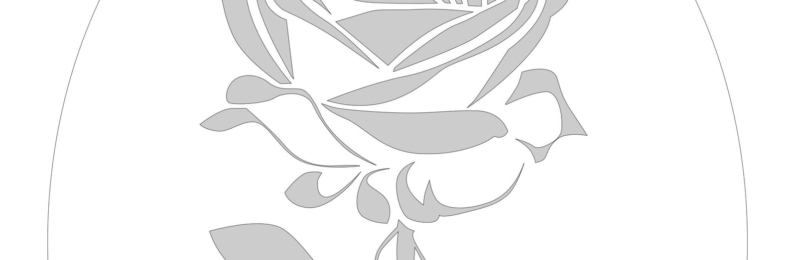 Red Rose Scroll Saw Pattern FIS-056 pdf, Jpg - Etsy