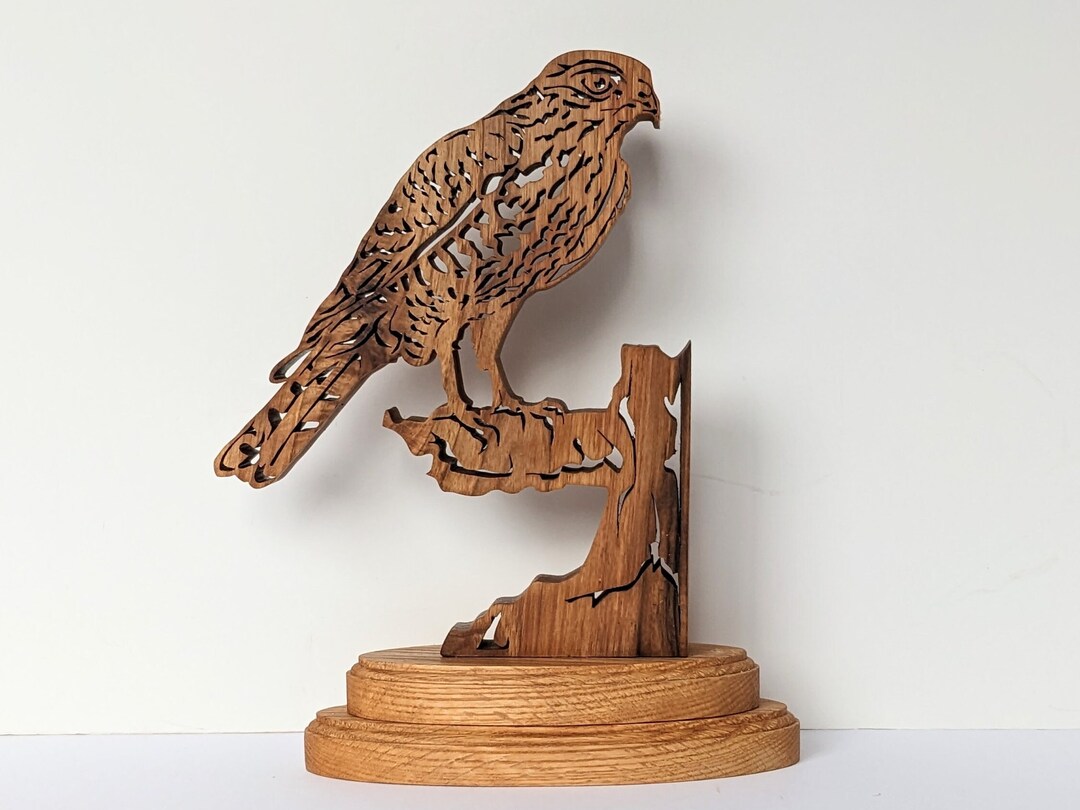 Young Peregrine Falcon Scroll Saw Pattern FIS-172 pdf, Jpg - Etsy
