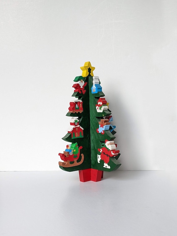 Large Crossed Christmas Tree Decorative Scroll Saw Puzzle - Etsy