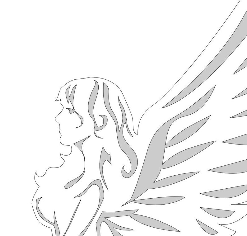 Christmas Angel Scroll Saw Pattern FIS-045 pdf, Jpg - Etsy