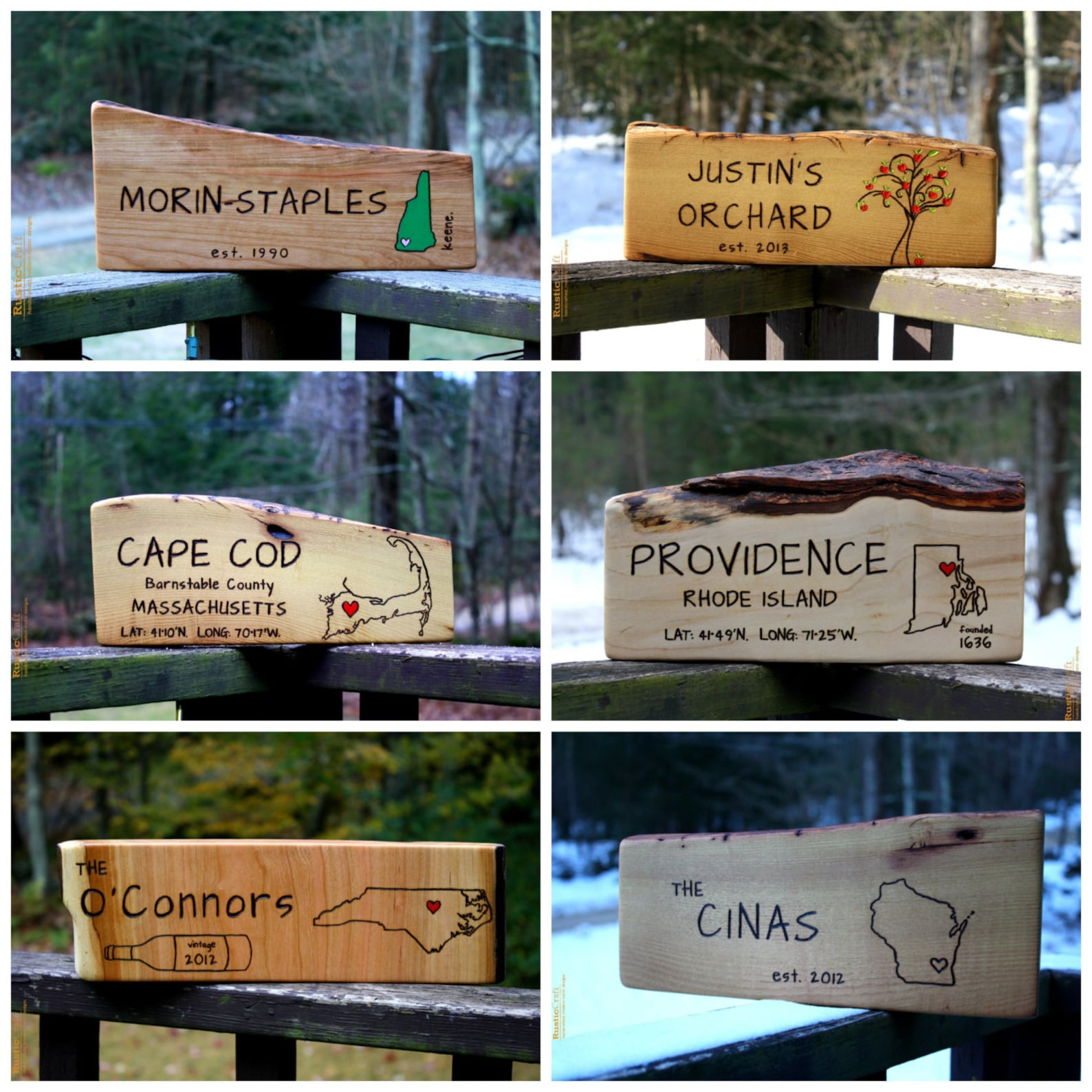 Personalized Rustic Wood Sign – Custom City, State, Coordinates - Etsy