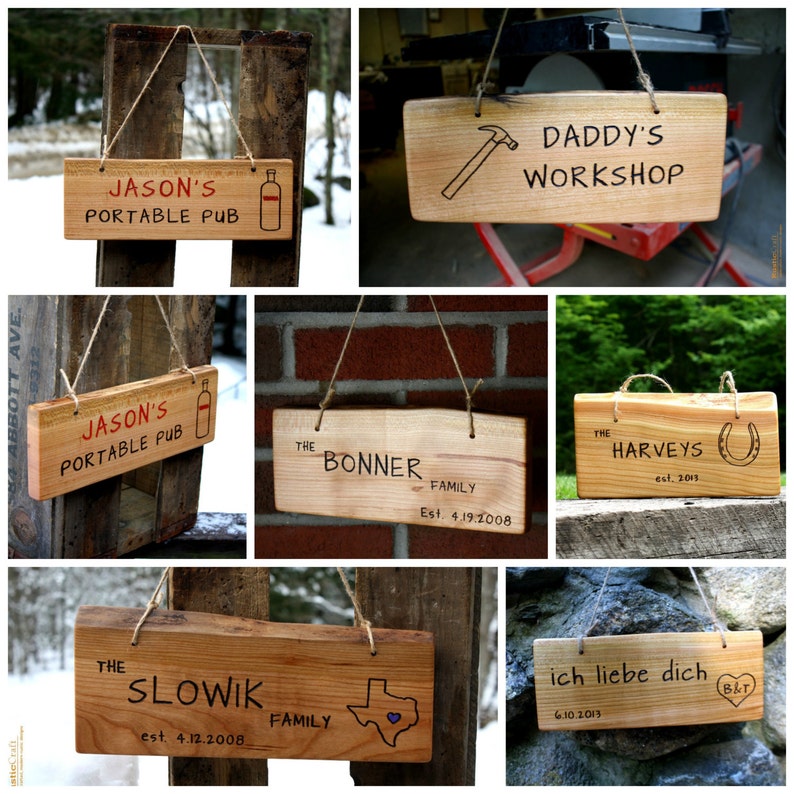 Hanging Rustic Wood Sign Large-long Personalized Gift - Etsy