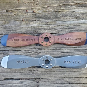 Small Airplane Propeller Replica 20" - Airplane Nursery, Pilot Airforce ...