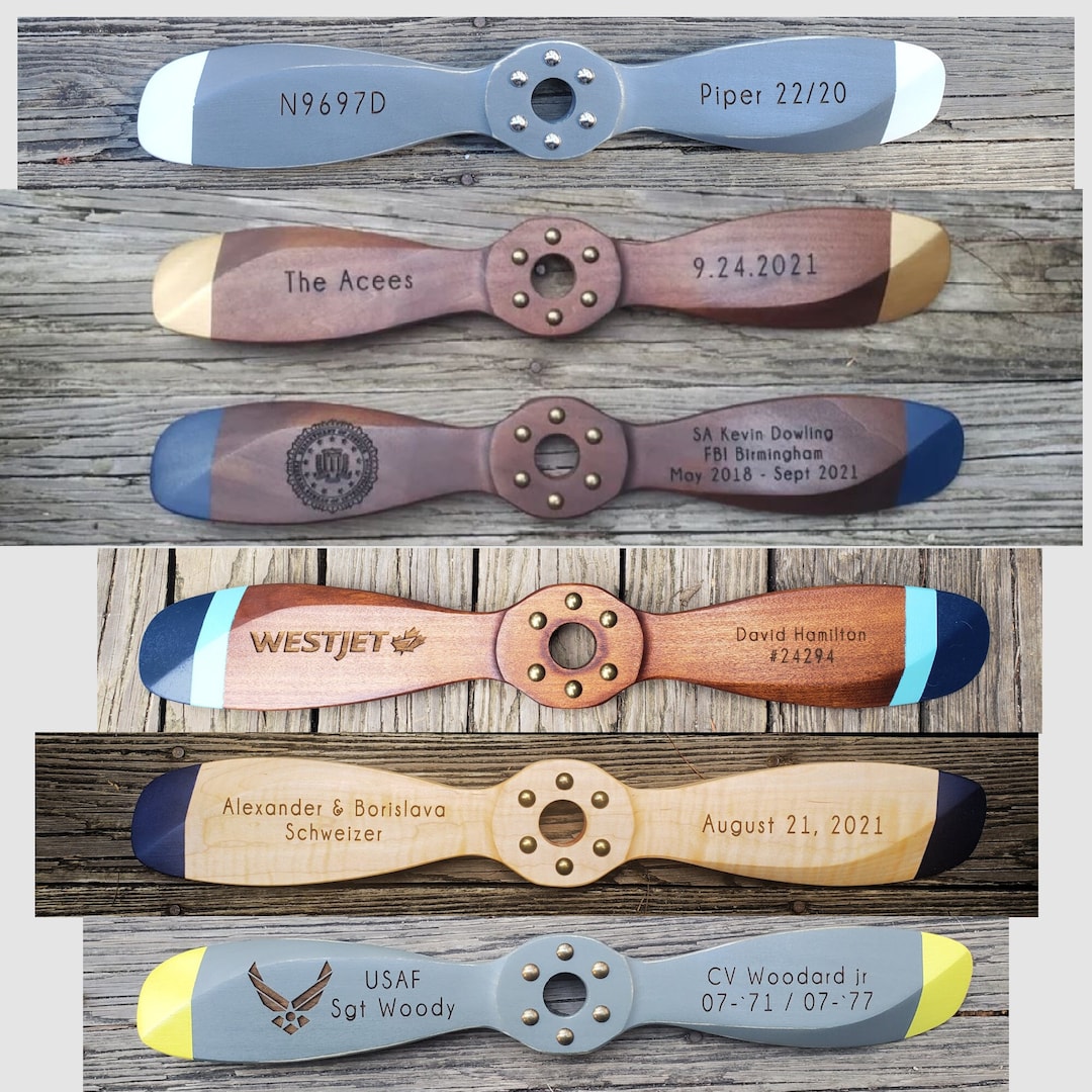 Small Airplane Propeller Replica 20" - Airplane Nursery, Pilot Airforce ...