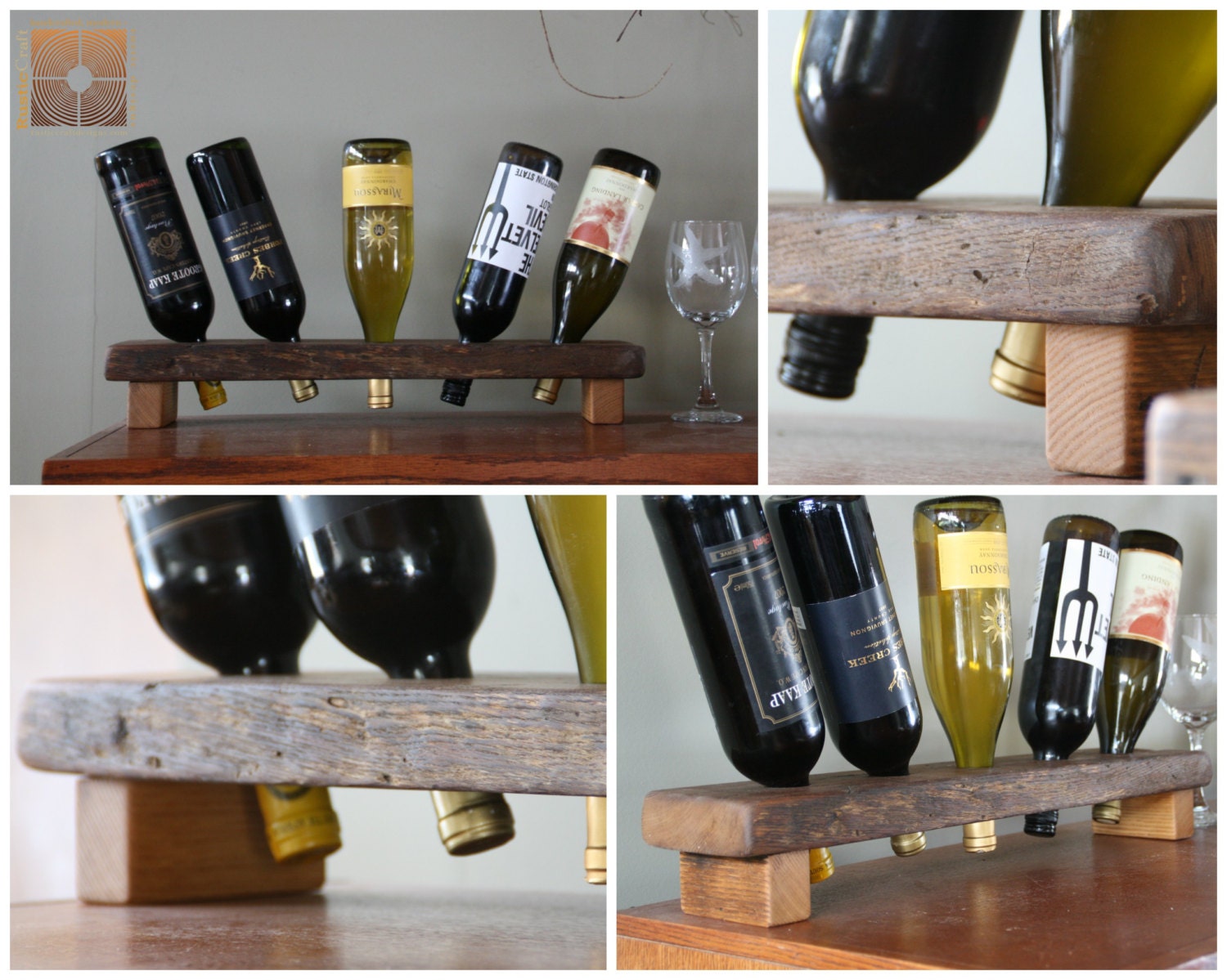 Rustic Wine Rack Unique Wedding Gifts Personalized Wine - Etsy