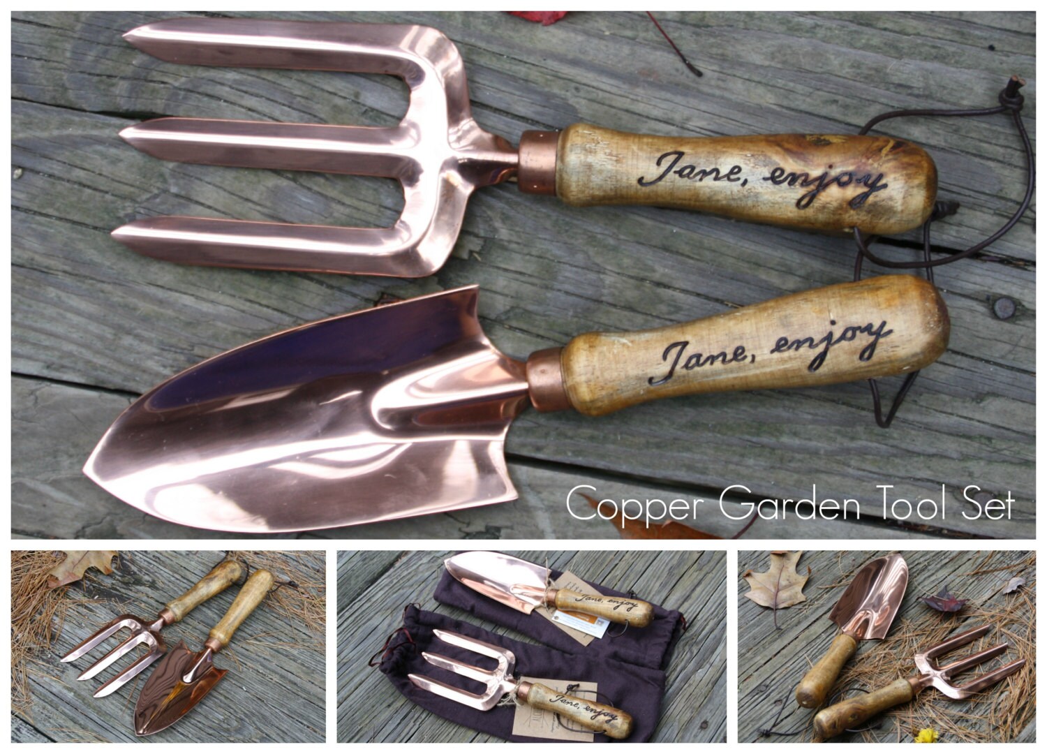 Personalized Garden Tool Set Hand Trowel Short Shovel | Etsy
