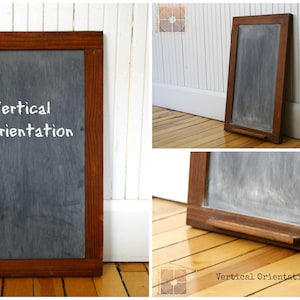 Rustic Wood Framed Chalkboard- Kitchen Chalkboard- Hanging Chalkboard ...