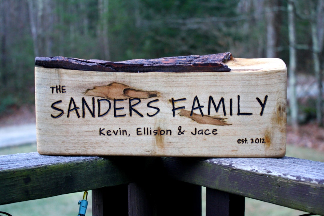 Custom Rustic Wood Sign - Large-long - Personalized Gift - Hand ...