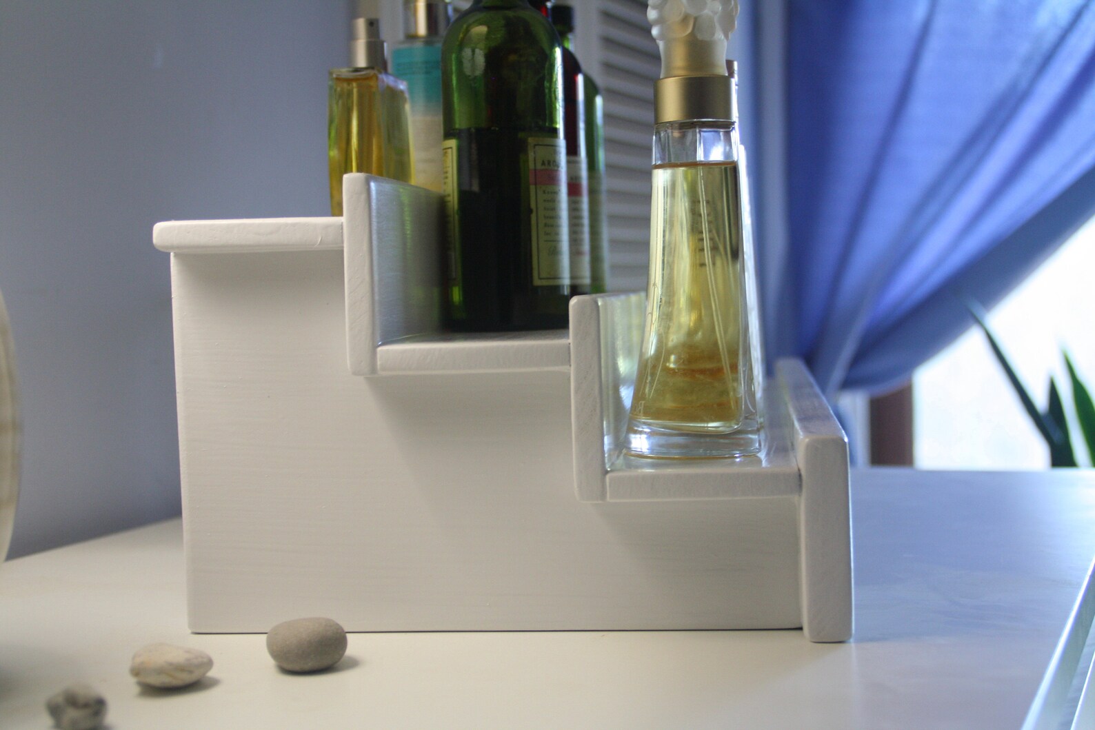 White Perfume Bottle Display Cologne Bottle Shelf- Wood Shelf- Made to ...