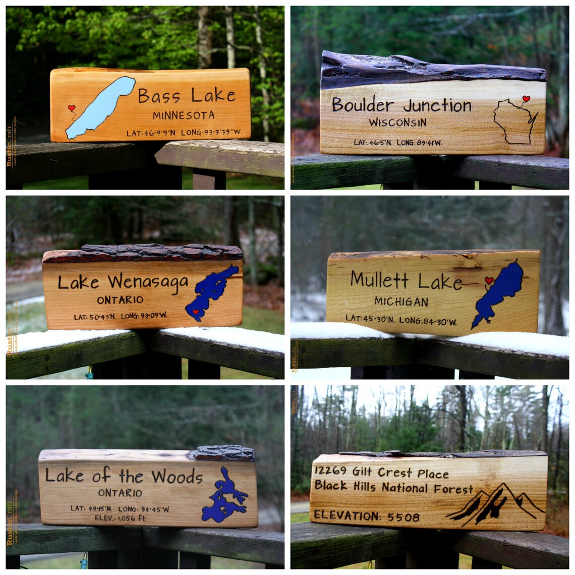 Personalized Rustic Wood Sign – Custom City, State, Coordinates - Etsy