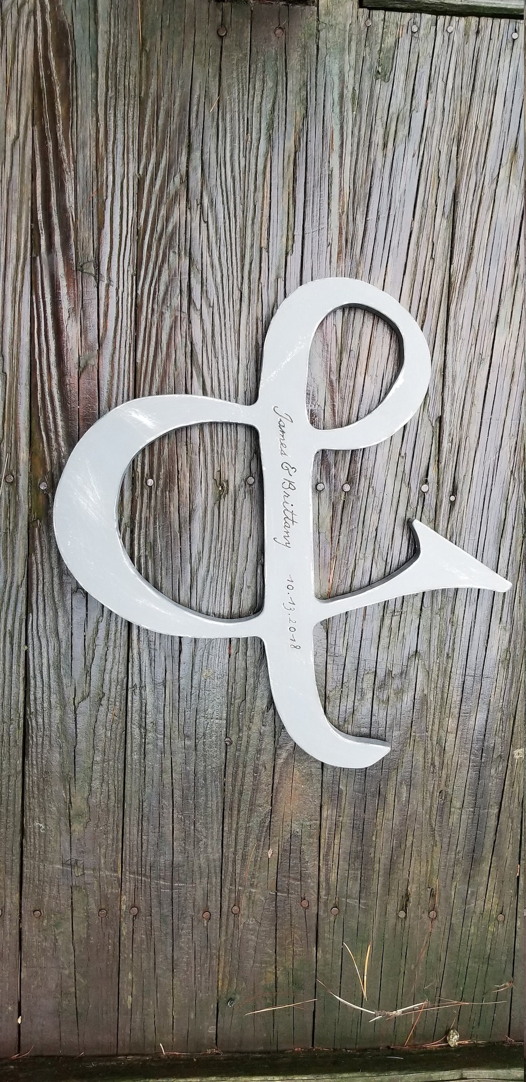 Personalized AMPERSAND Symbol Wedding Prop Engagement Photos & Photo ...