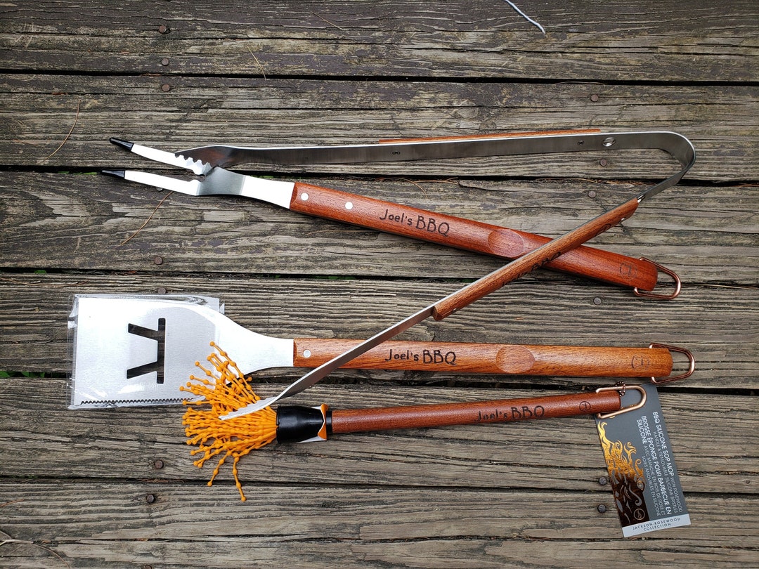 Personalized Grill Tool Set - Engraved BBQ Tools - Husband Gift- Dad ...