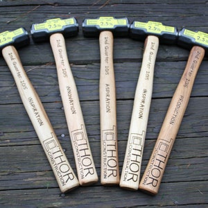 Personalized Sledgehammer - Engraved Hickory Wood Handle, Father's Day ...
