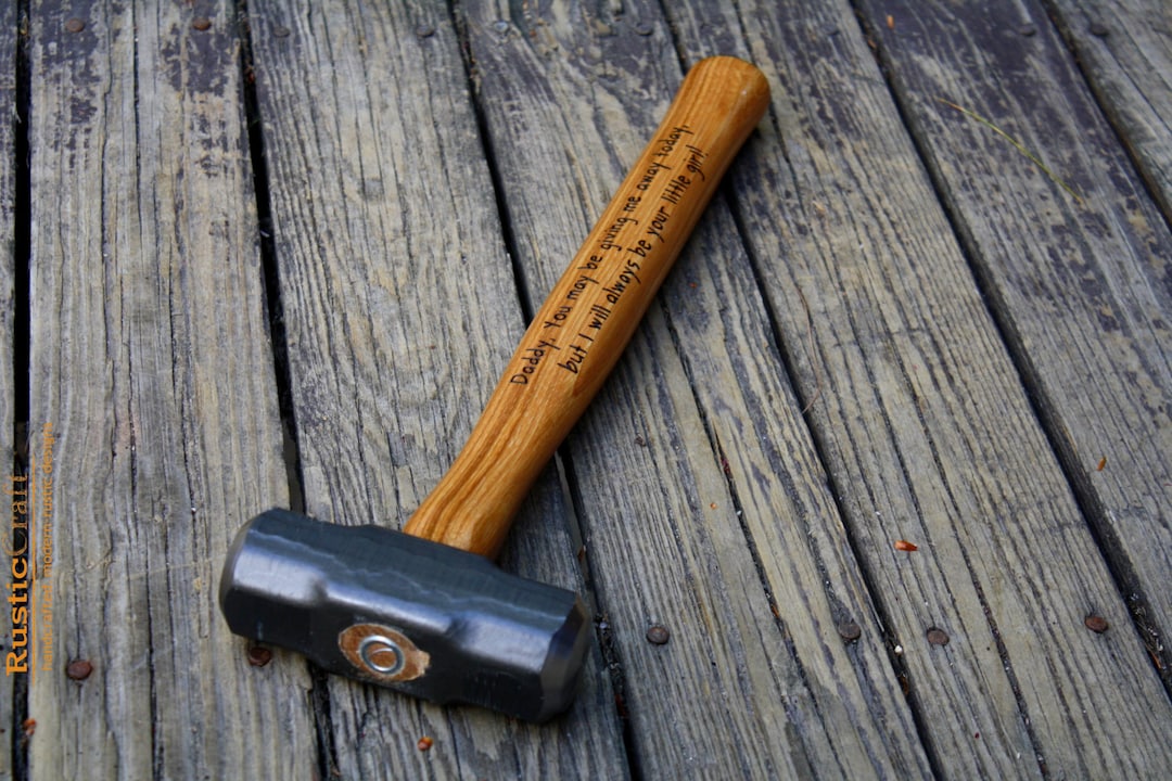 Personalized Sledgehammer - Engraved Hickory Wood Handle, Father's Day ...