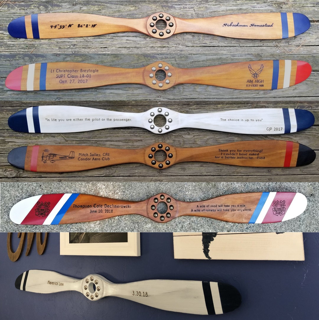 Airplane Propeller Replica 46" - Plane Nursery, Pilot Airforce Gifts ...