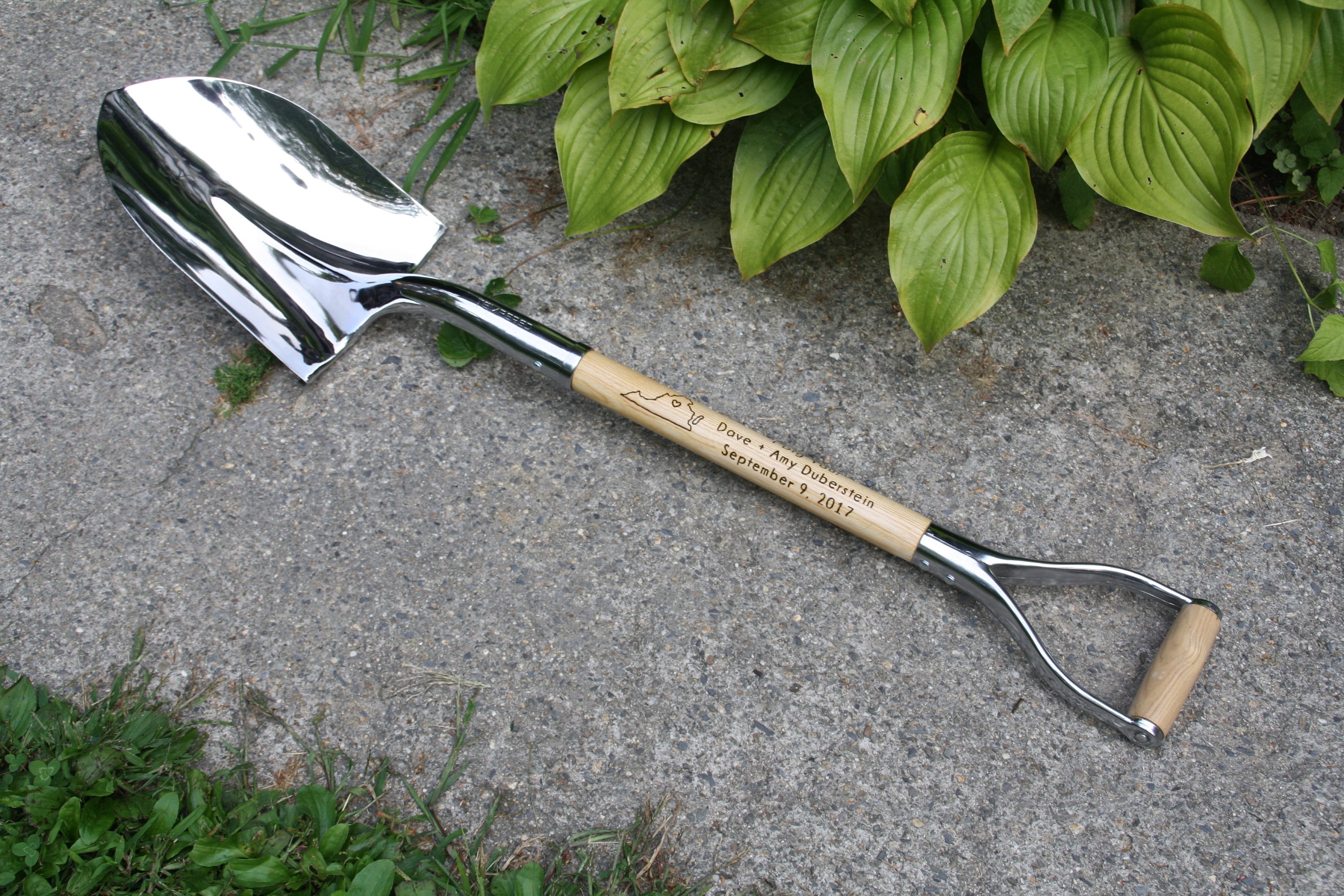 Hand Engraved Garden Shovel – Personalized Gardener Gift, Ceremonial ...