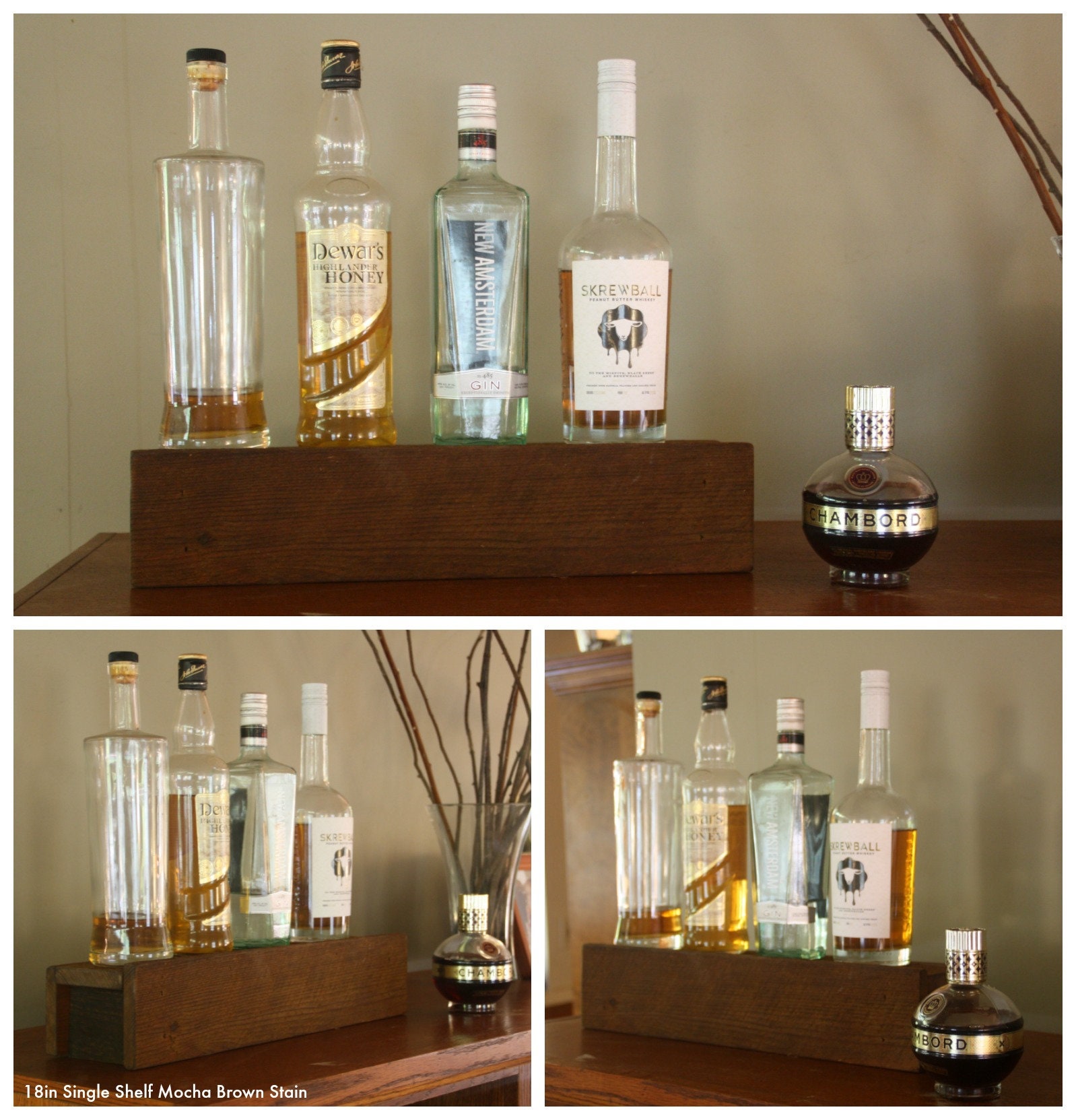 Liquor Shelf Wood Liquor Bottle Shelf Man Cave Gifts Tiered - Etsy Canada