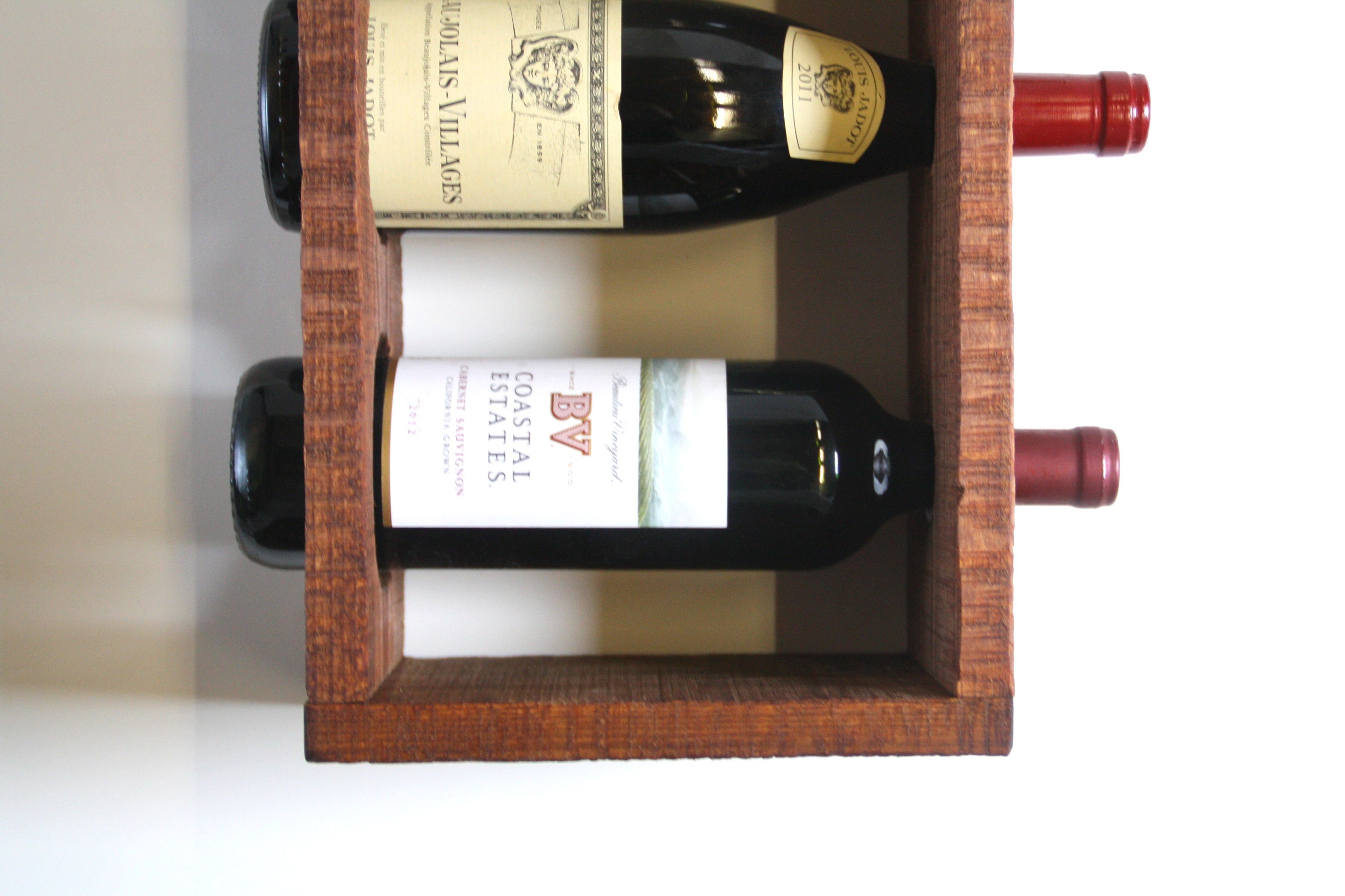 Wood Wine Rack- Stand or Wall Hanging - Unique Wedding Gift - 5th ...