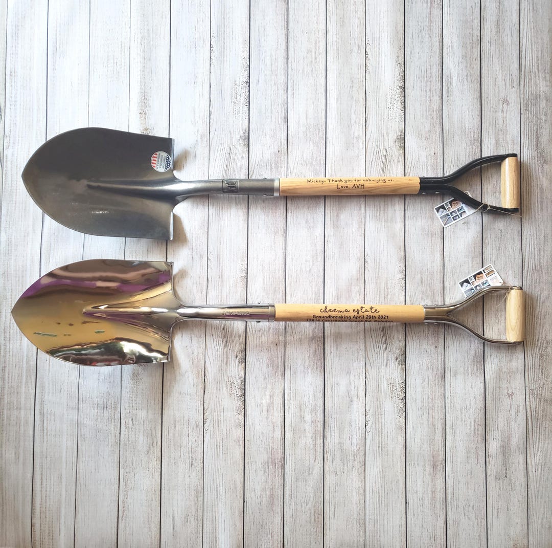 Engraved Garden Shovel – Personalized Gardener Gift, Ceremonial ...