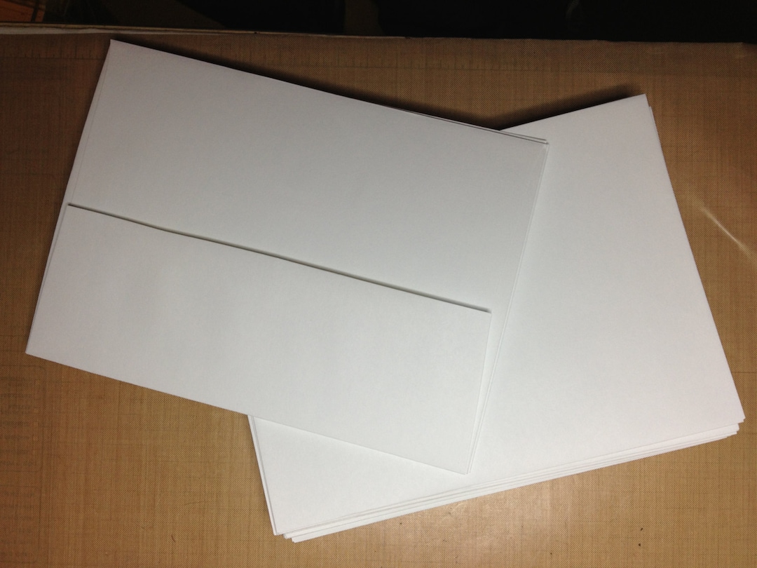 White Smooth Finish Lynx Opaque A7 Envelopes 25 Ea Square Flap Premium ...