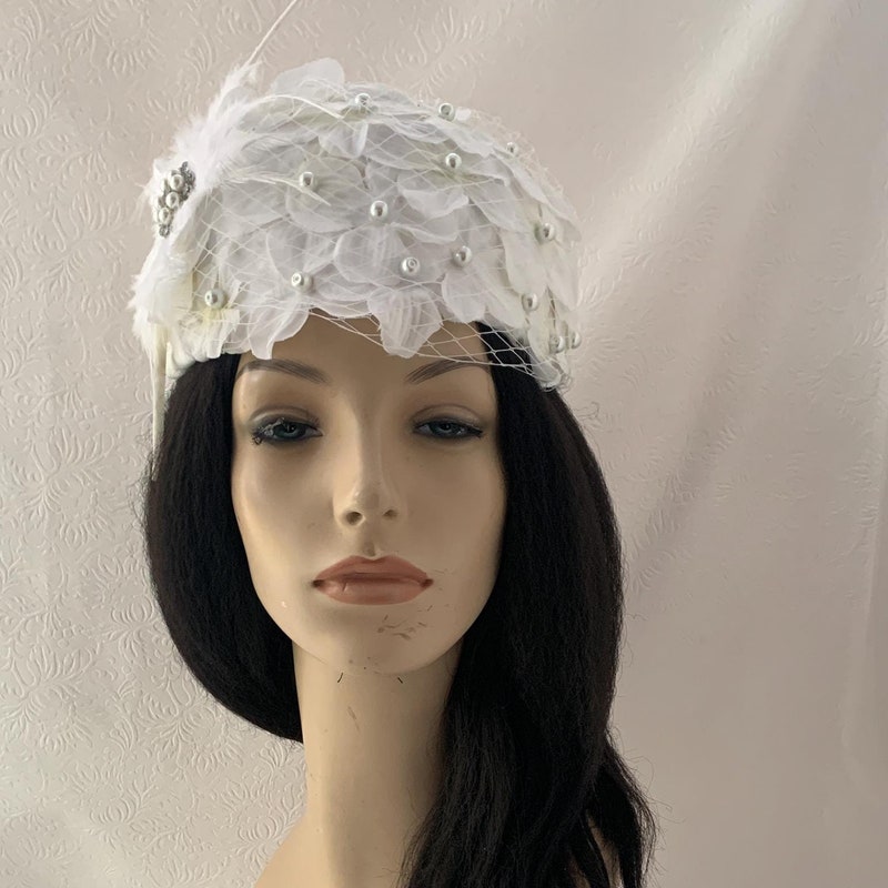 White Derby Hat - Etsy