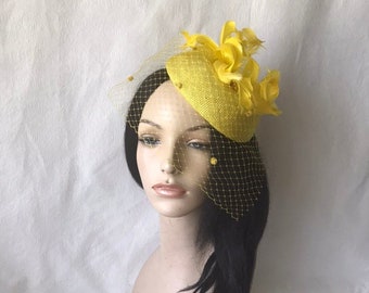 Yellow Tea Party Hat | Etsy