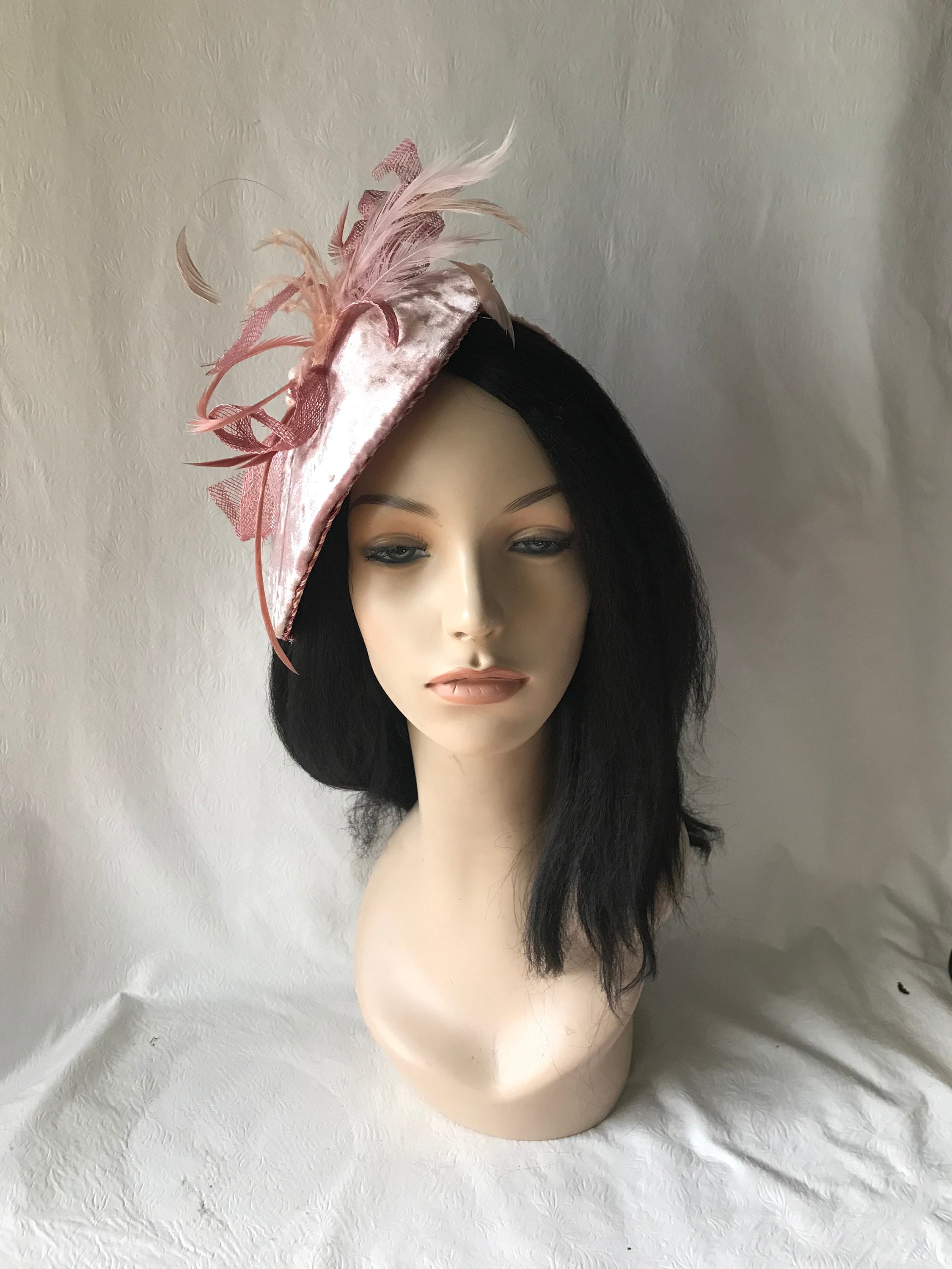 Blush Pink Fascinator Hat for Womens Tea Party Hat Hat for | Etsy