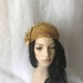 Gold 1950s 1960s Bridal Wedding Hat, Gold Church Hat, Gold Half Hat ...