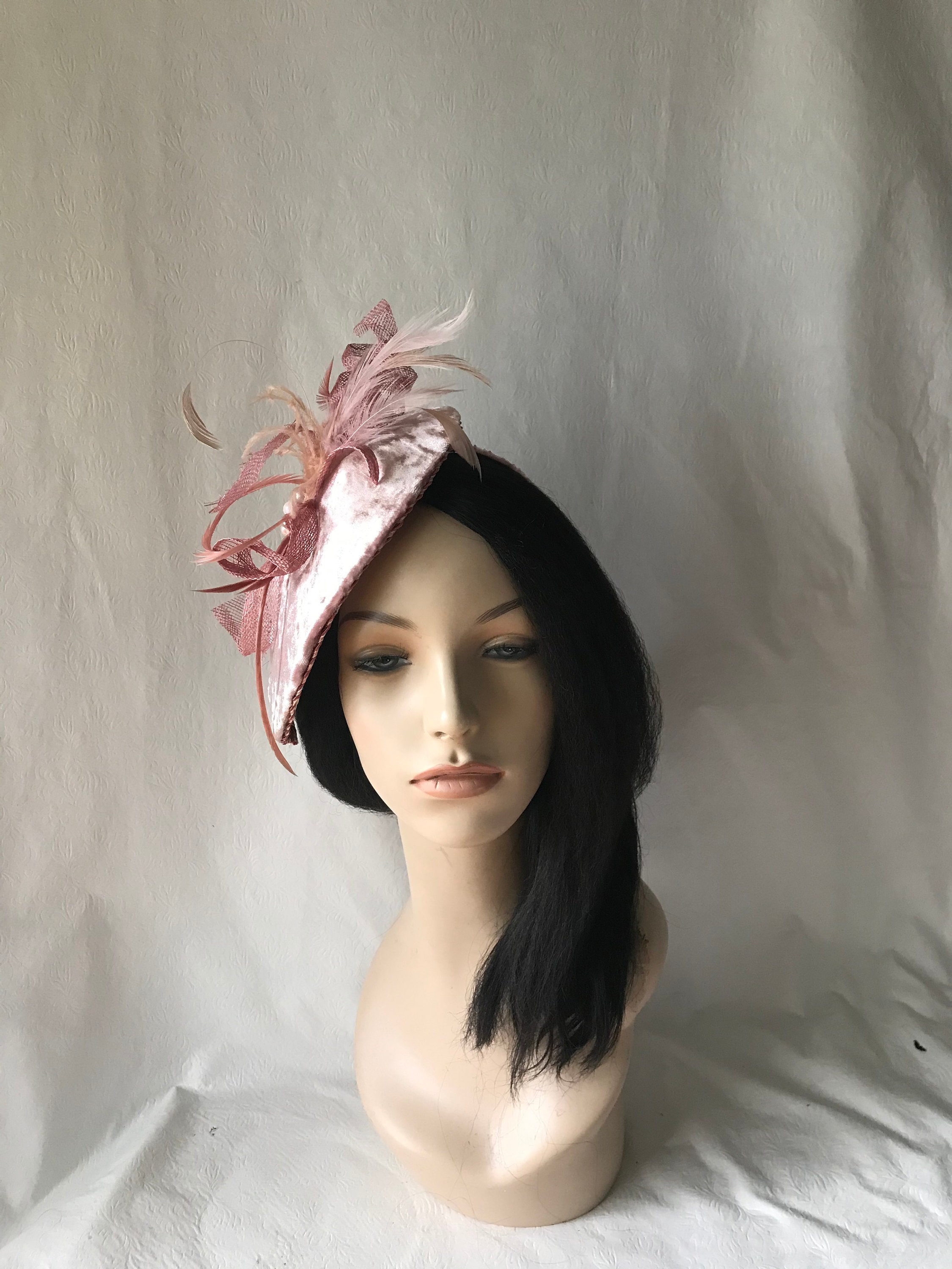 Blush Pink Fascinator Hat for Womens Tea Party Hat Hat for | Etsy
