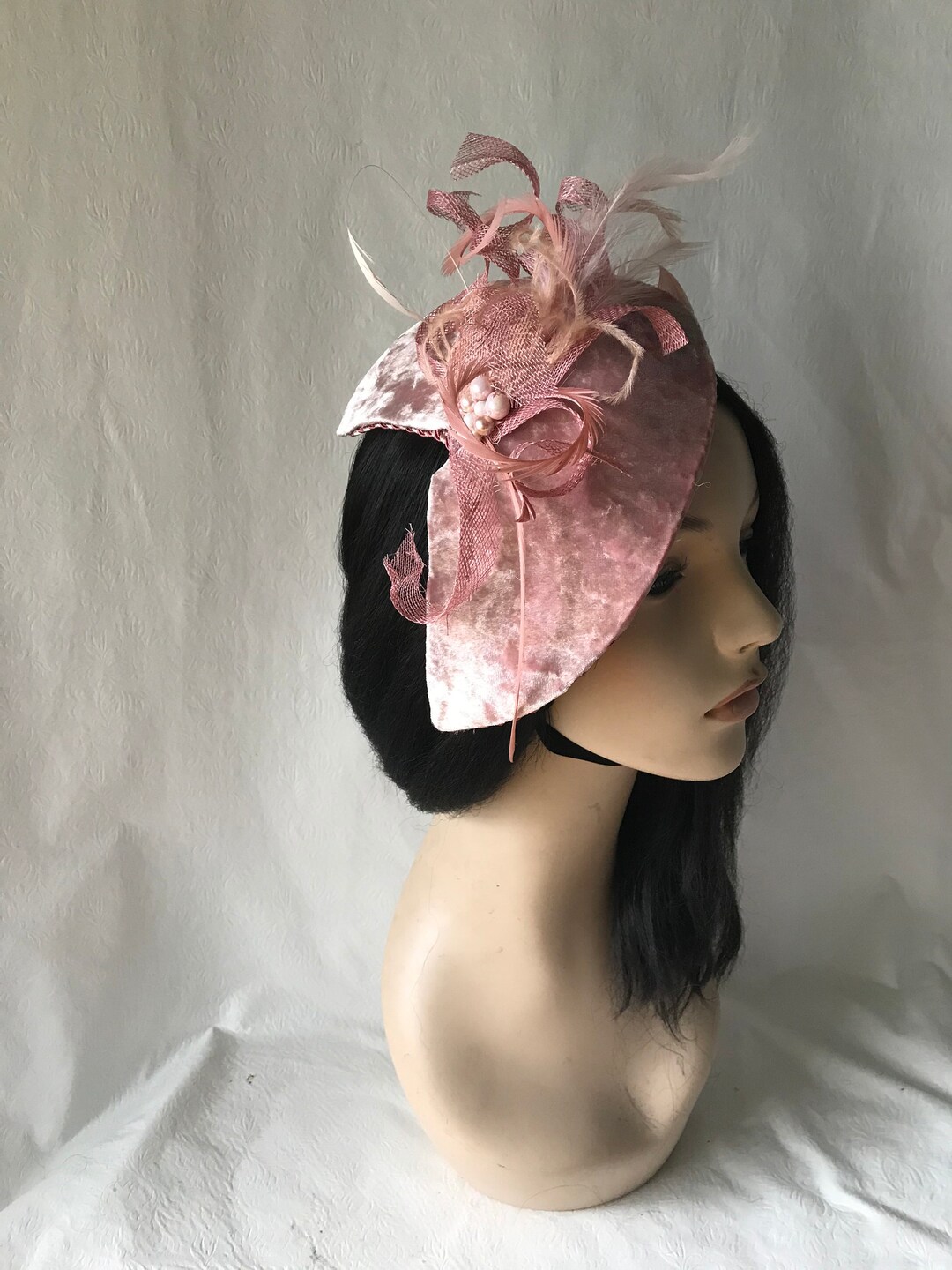 Blush Pink Fascinator Hat for Womens Tea Party Hat Hat for - Etsy